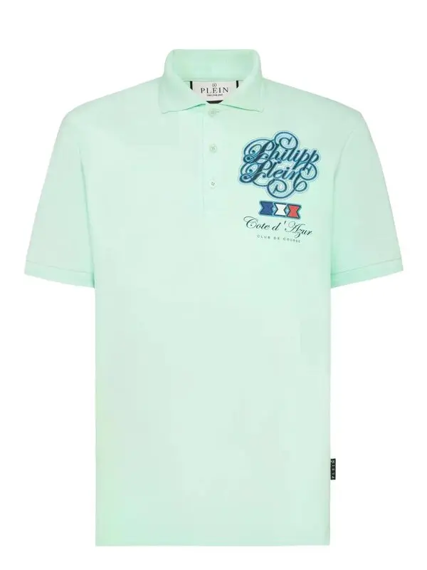 Philipp Plein Racing Car Polo Shirt - Green