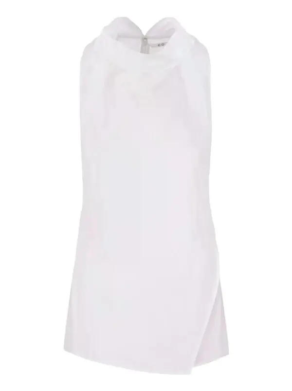 Co High-neck Sleeveless Top - White