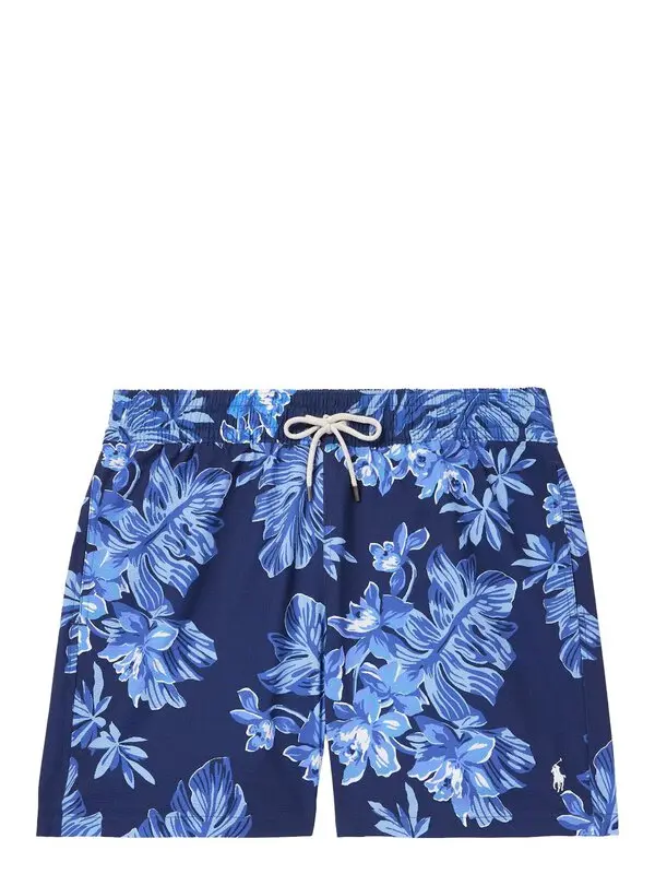 Polo Ralph Lauren Traveler Straight-leg Floral Swim Shorts - Blue