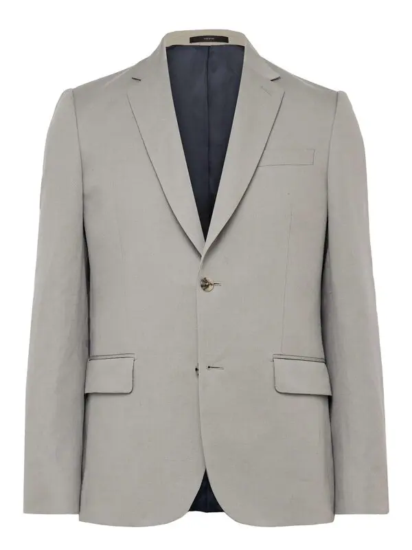 Paul Smith Linen, Cotton And Lyocell-blend Suit Jacket - Green