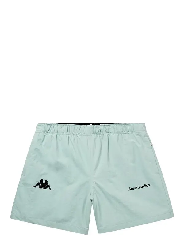 Acne Studios Kappa Straight-leg Nylon Shorts - Blue