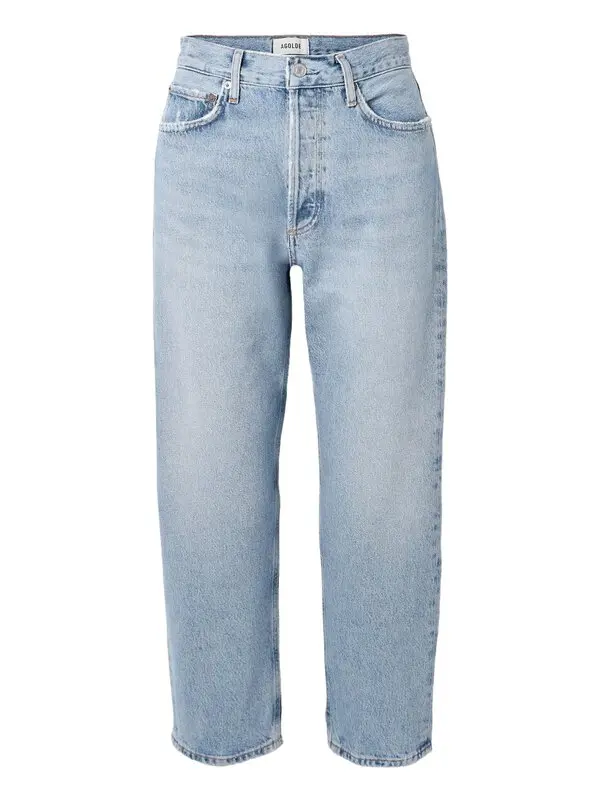 AGOLDE 90s Crop Mid-rise Straight-leg Jeans - Blue