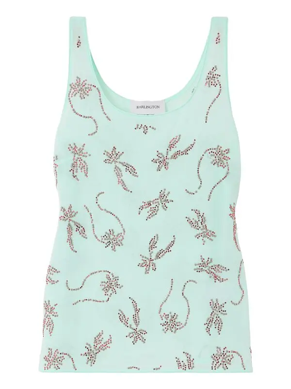 16Arlington Gilda Embellished Tank - Blue