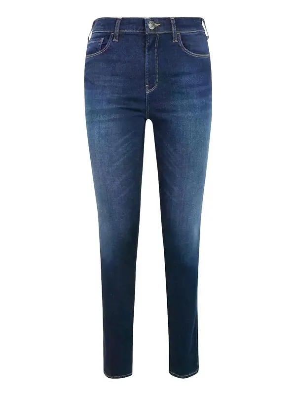 Emporio Armani Mid-rise Skinny Jeans - Blue