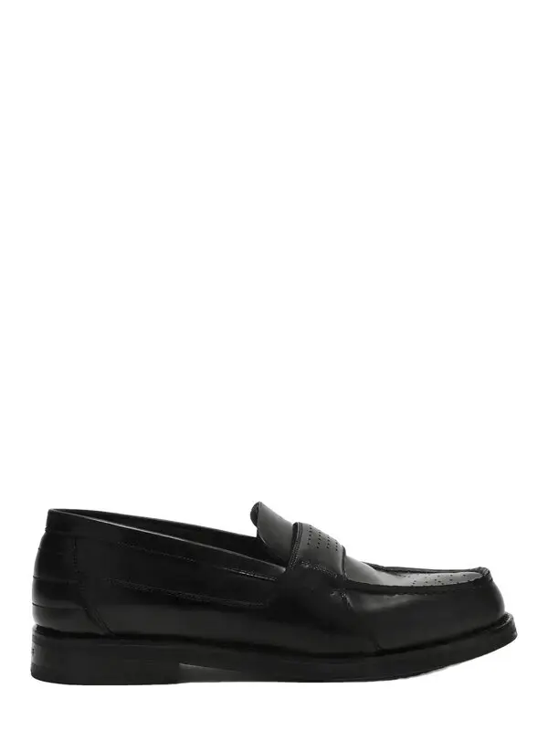 1989 STUDIO Leather Loafers - Black