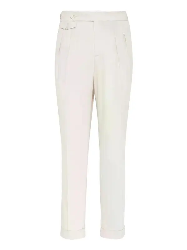 Brunello Cucinelli Pleated Trousers - Neutrals