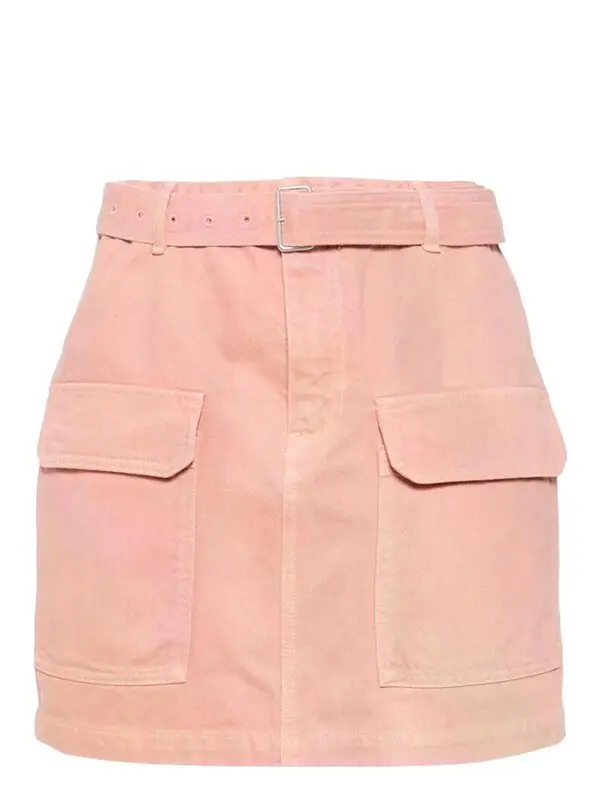 Maison Kitsuné Belted Utility Mini Skirt - Pink