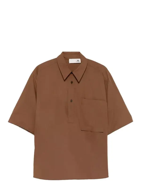 THE M Cotton Shirt - Brown