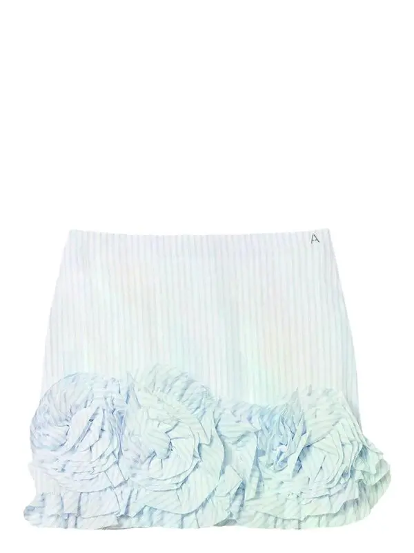 TWINSET Ruffle-detail Miniskirt - Blue