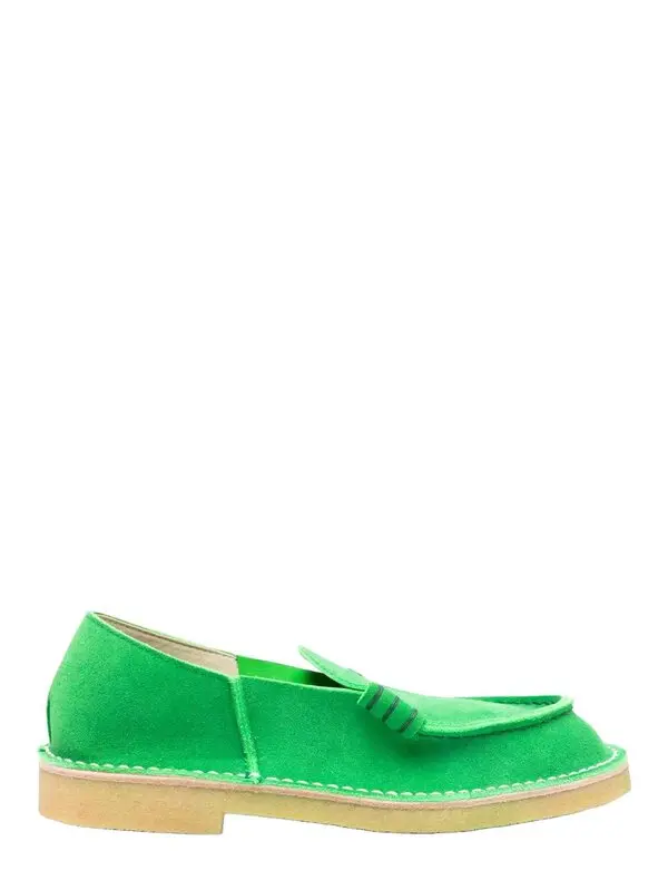 HENDER SCHEME Dean Suede Boat Shoes - Green