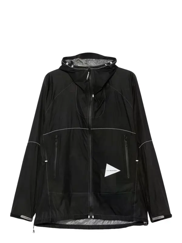 AND WANDER 3l Ul Rain Jacket - Black