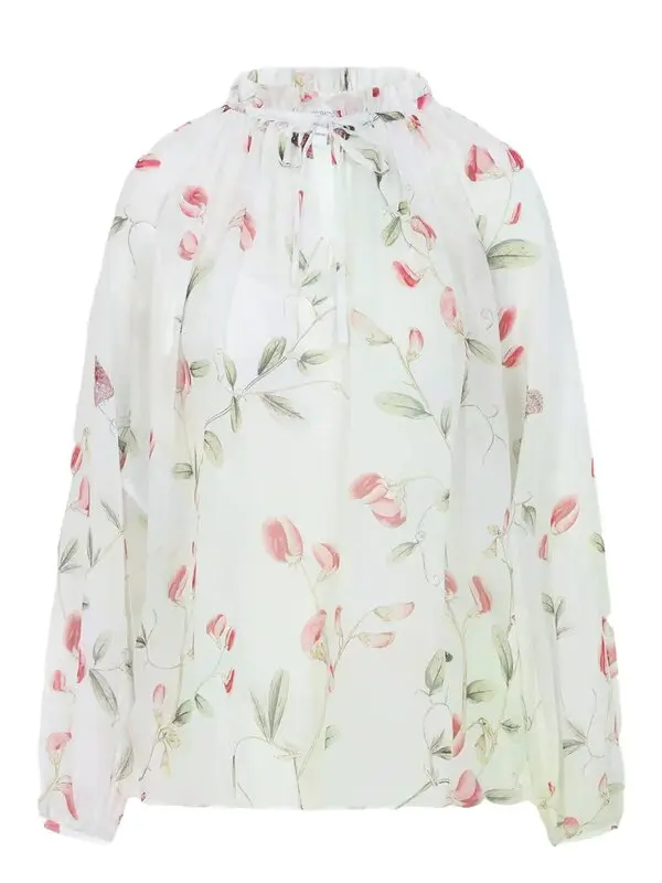Giambattista Valli Floral-print Blouse - White