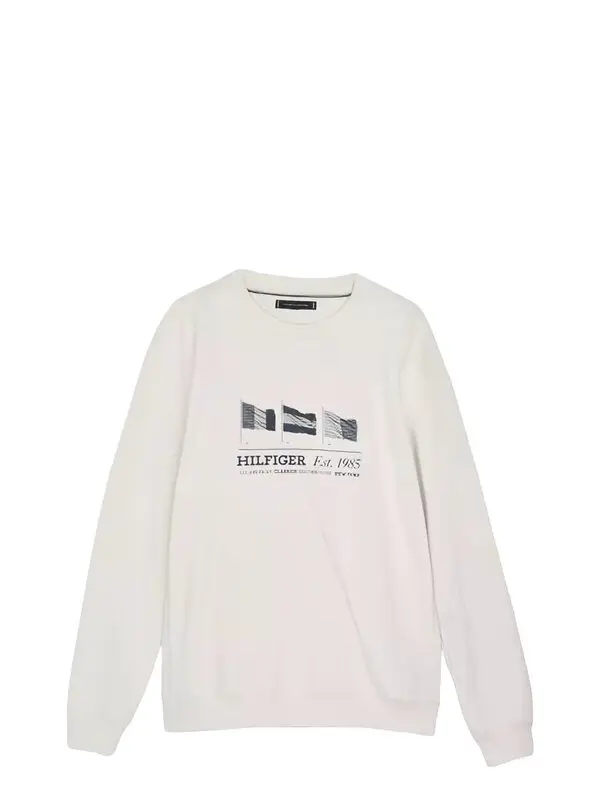 Tommy Hilfiger Flags-print Sweatshirt - White