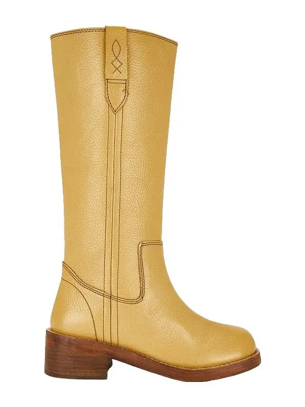 Free People Blaze Pull On Boots - Banana Tan Leather