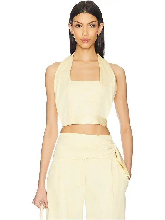 IRO PARIS Charlotte Top - Light Yellow