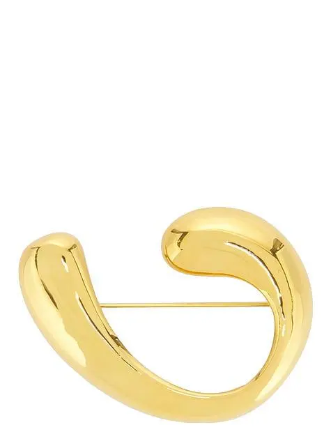 HEAVEN MAYHEM Twist Skinny Brooch - Gold