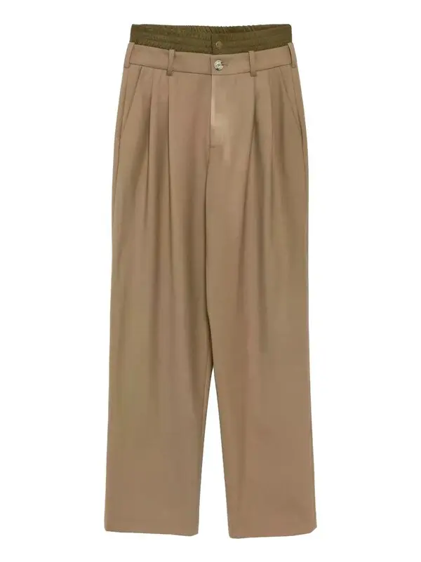 Monse Paneled Trousers - Brown