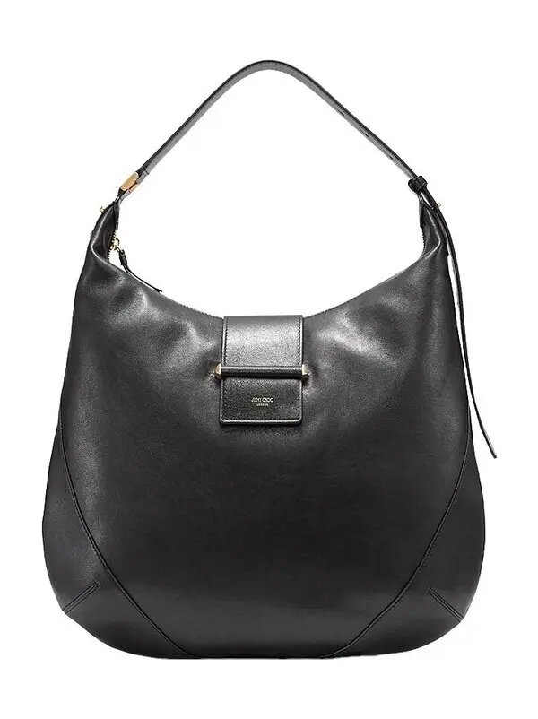 JIMMY CHOO Bar Hobo Bag - Black/brushed Gold