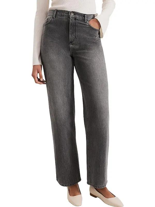 PHASE EIGHT Frankie High-rise Jeans - Grey
