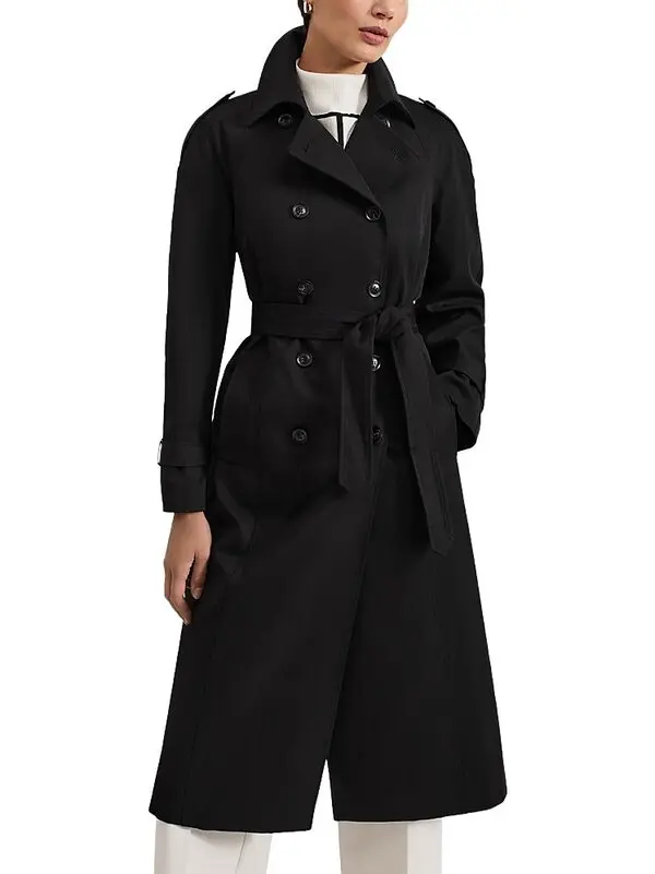 PHASE EIGHT Avalie Trench Coat - Black