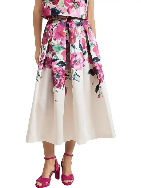 PHASE EIGHT Floral Border Skirt - Multi