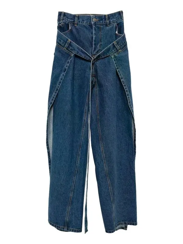 Monse Paneled Jeans - Blue