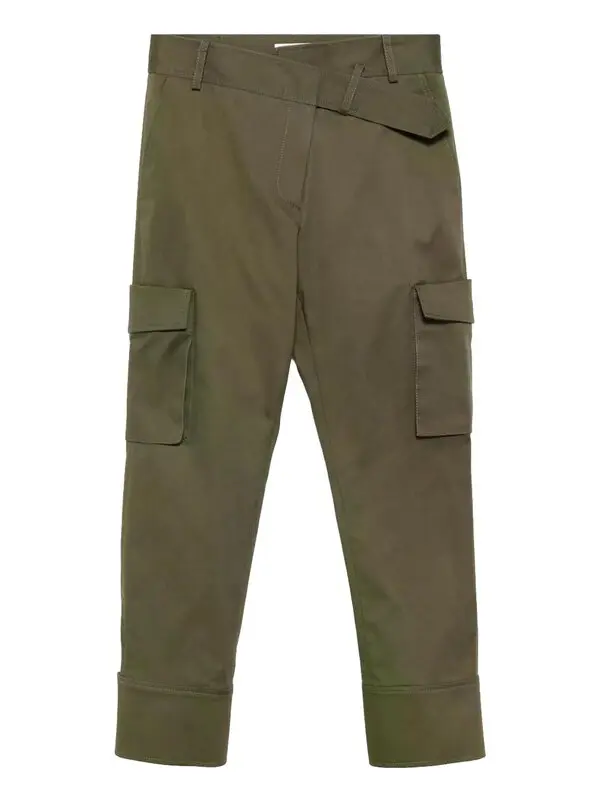 Monse Slanted Waistband Cargo Pants - Green