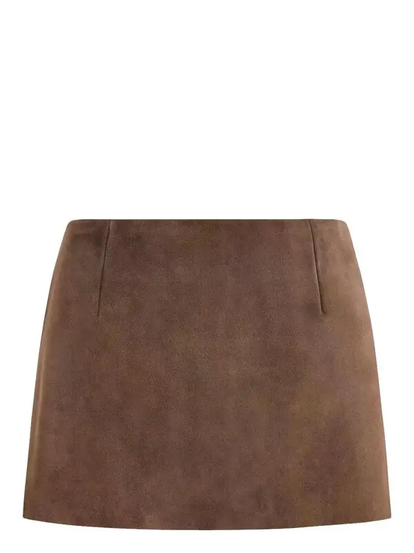 16Arlington Haile Mini Skirt - Brown