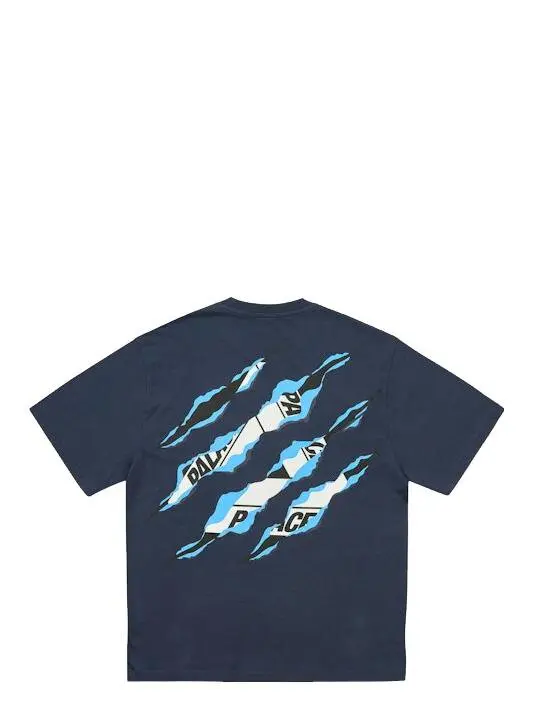 PALACE Ripped Tri T-shirt - Navy Blue