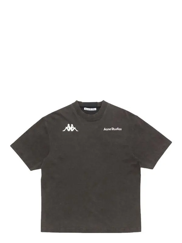 Acne Studios X Kappa Short Sleeve Logo T-shirt - Black