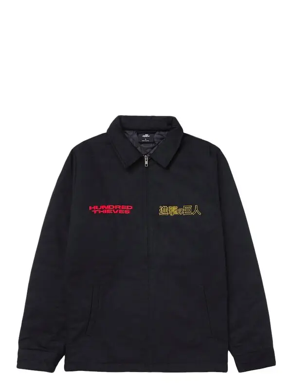 100 THIEVES X Attack On Titan Levi Jacket - Black