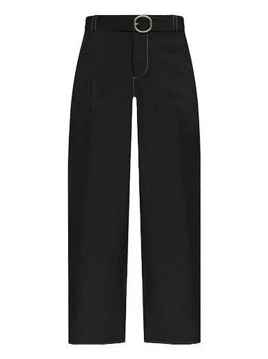 JIL SANDER Loose Fit Pants - Black