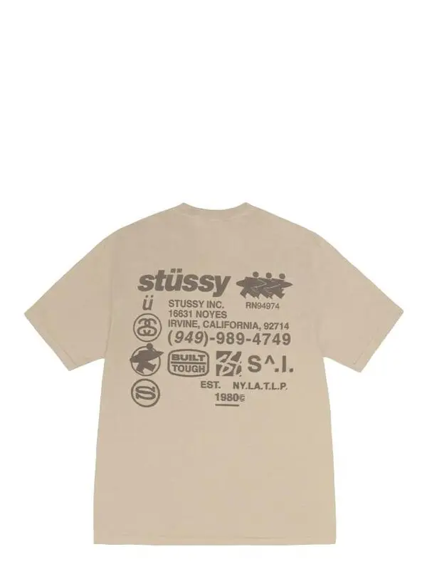 StÜssy Dna Pigment Dyed T-shirt - Khaki