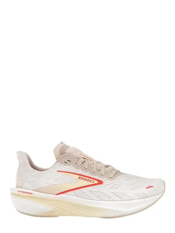 Brooks Hyperion 2 Athletic Sneakers - White/peach/coral