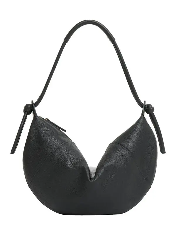 MANSUR GAVRIEL Mini Fortuna Leather Shoulder Bag - Black