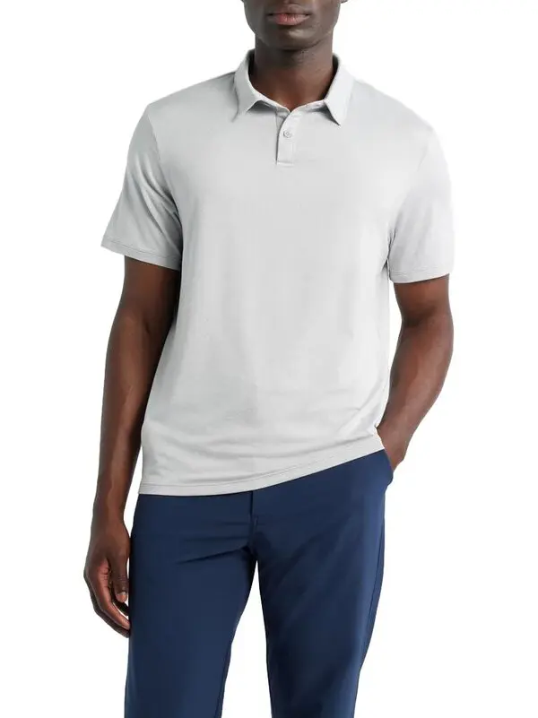 Zella Dynamic Train Polo - Grey Fog Heather