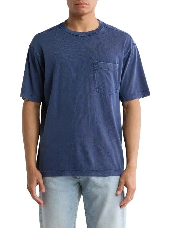 Abound Acid Wash Pocket T-shirt - Blue Indigo