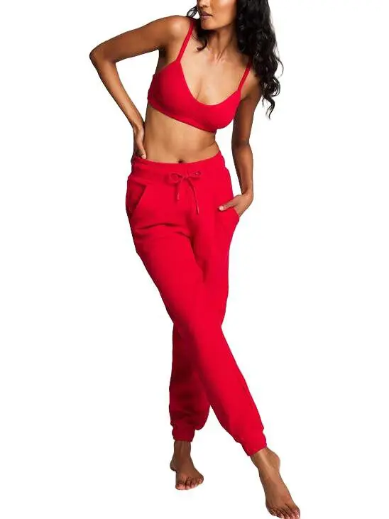 NEGATIVE UNDERWEAR Waffle Knit Jogger - Cerise