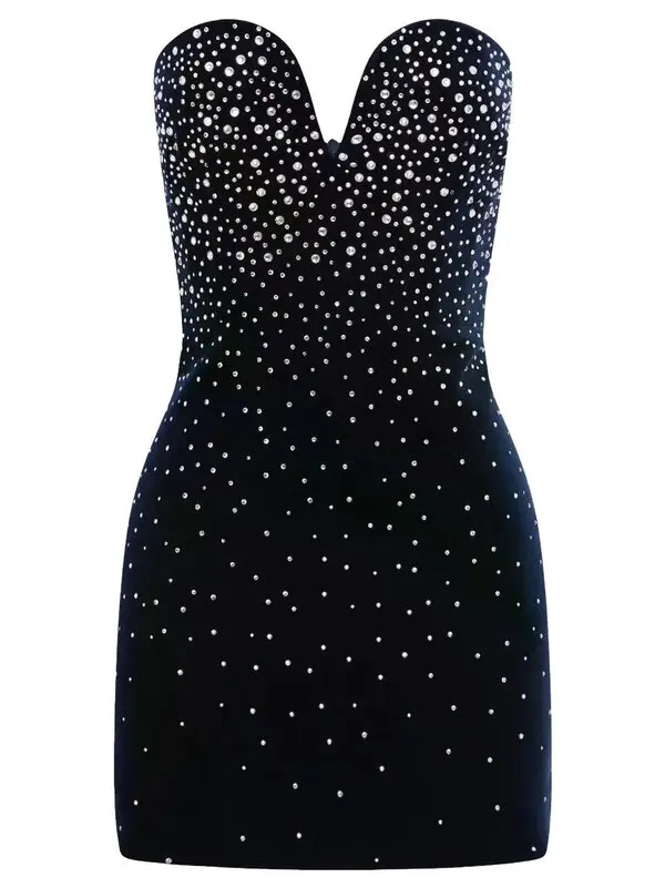 Alex Perry Crystal-embellished Mini Dress - Blue