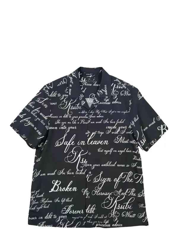 Ksubi Text-print Shirt - Black