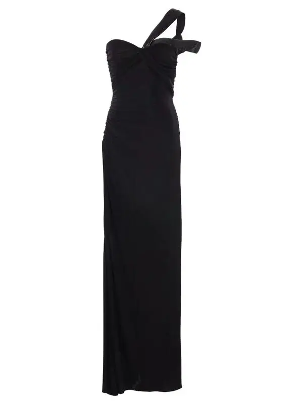 TOM FORD Draped Sleeveless Dress - Black