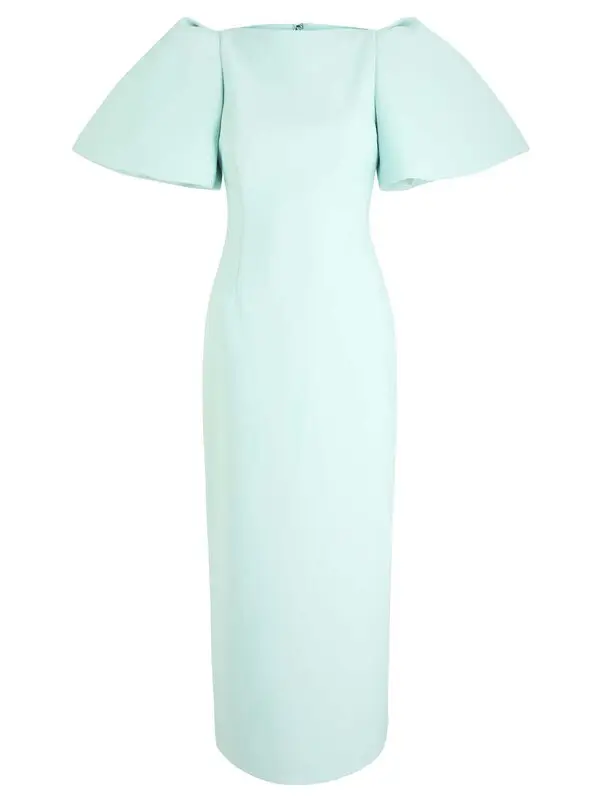 Solace London Lora Crepe Midi Dress - Light Blue
