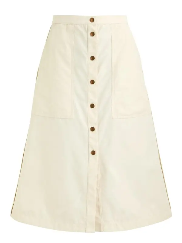 Moncler Shell Midi Skirt - White