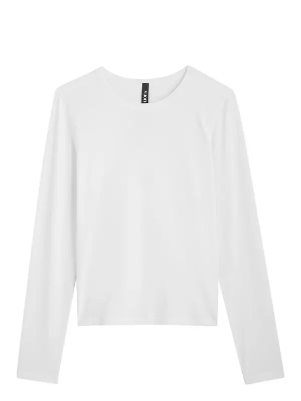 Vuori Lux Crewneck Jersey Top - White