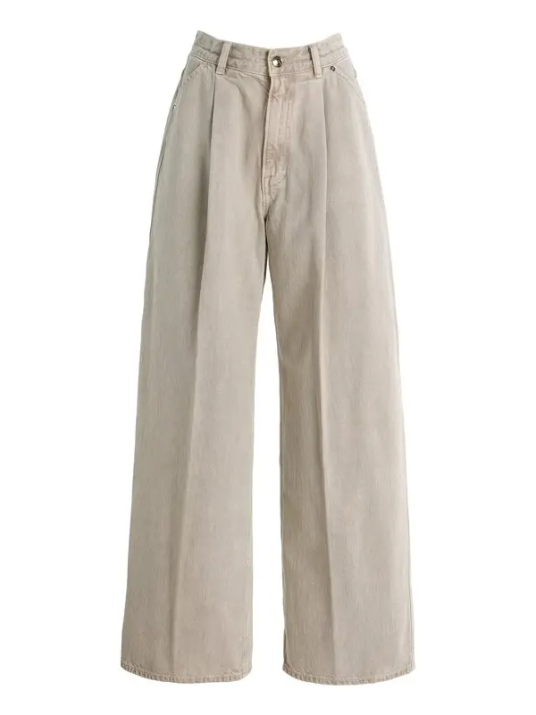 RÙADH Exclusive The Archer Rigid High-rise Wide-leg Jeans - Grey