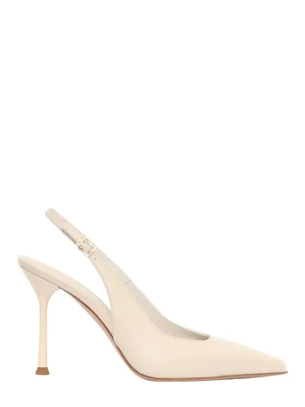 SERGIO LEVANTESI Mascia5 Calf Slingback Shoes - Beige