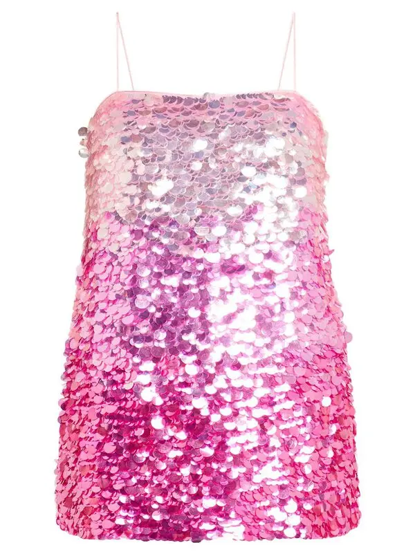 Retrofete Eleanor Sequin Mini Dress - Camellia Ombre