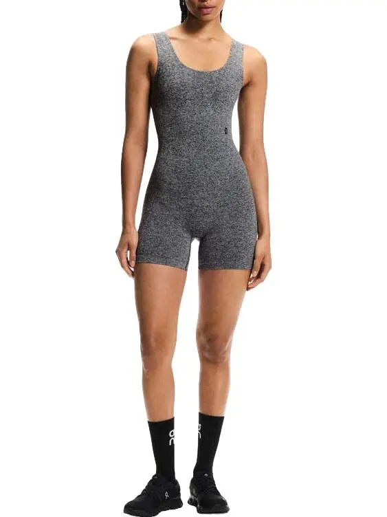 On Studio Knit Bodysuit - Graphite Heather