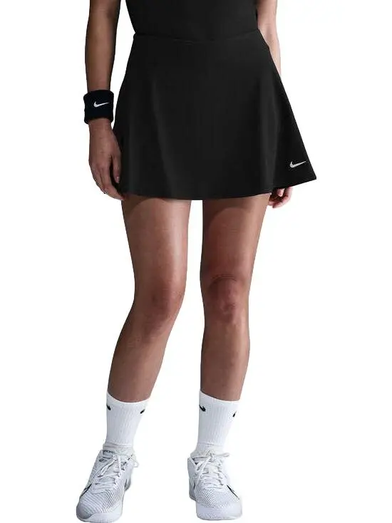 Nike Victory Dri-fit Mid-rise Tennis Skort - Black/ White