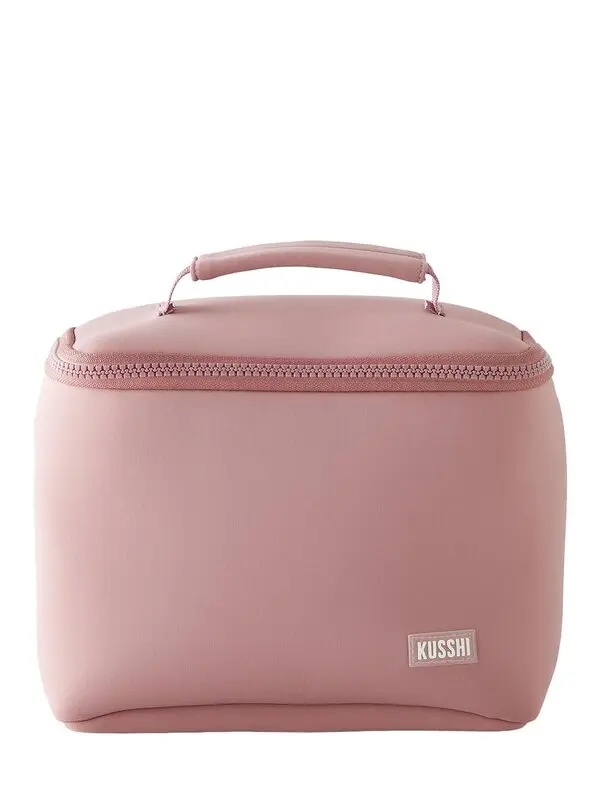 KUSSHI Neoprene Train Case - Mauve/stone